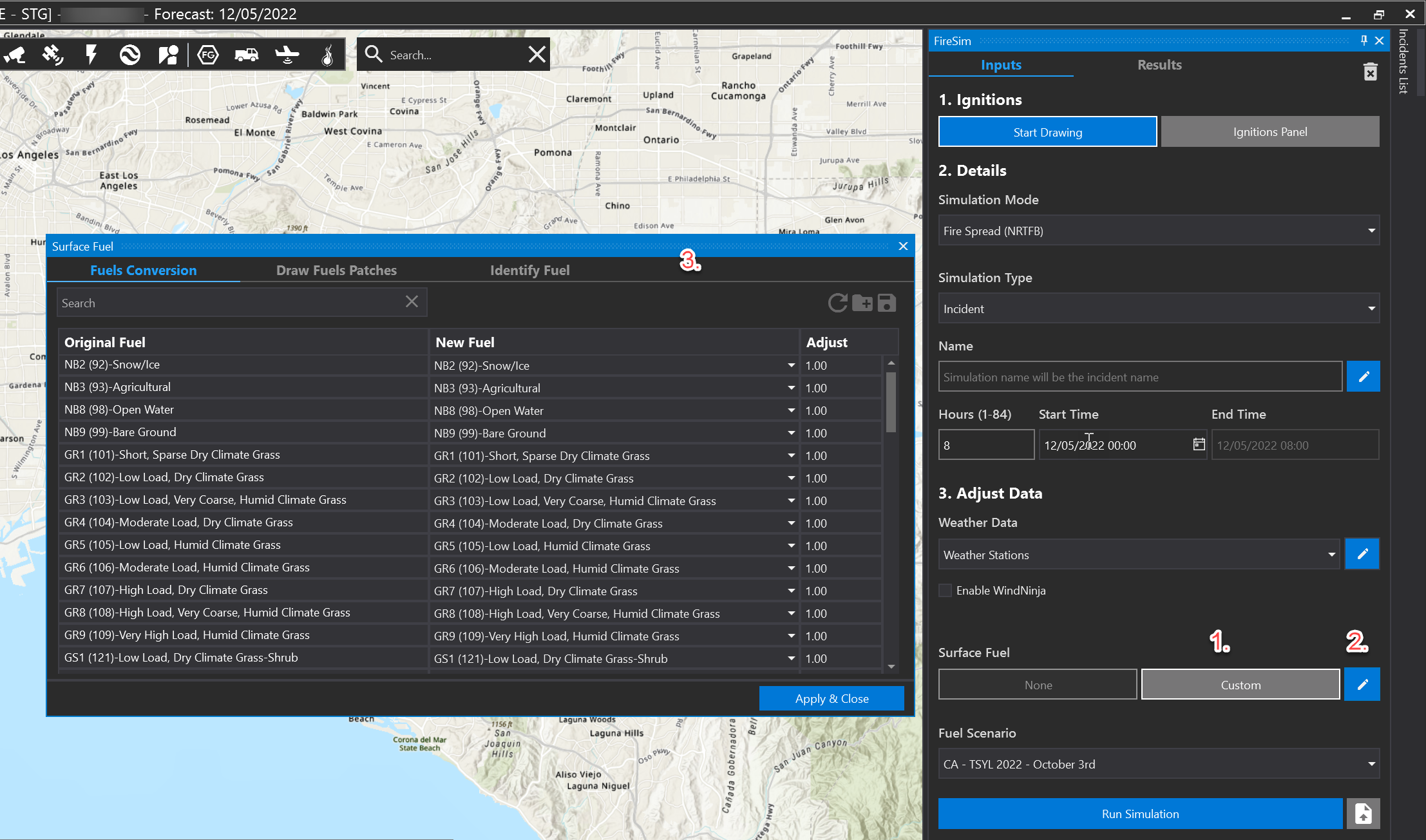Converting Surface Fuels for Simulations