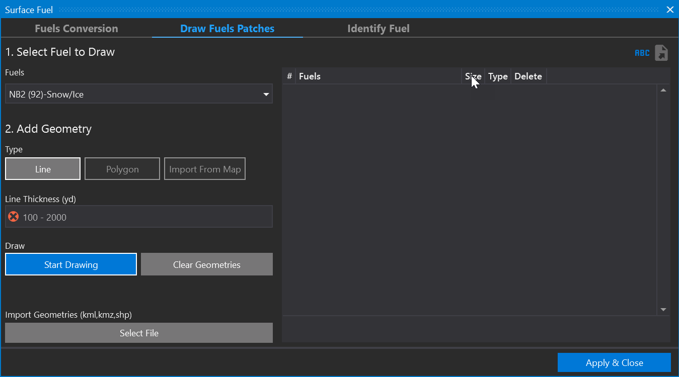 Converting Surface Fuels for Simulations